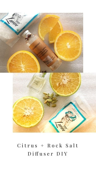 DIY Citrus + Rock Salt Diffuser – House of Ekam