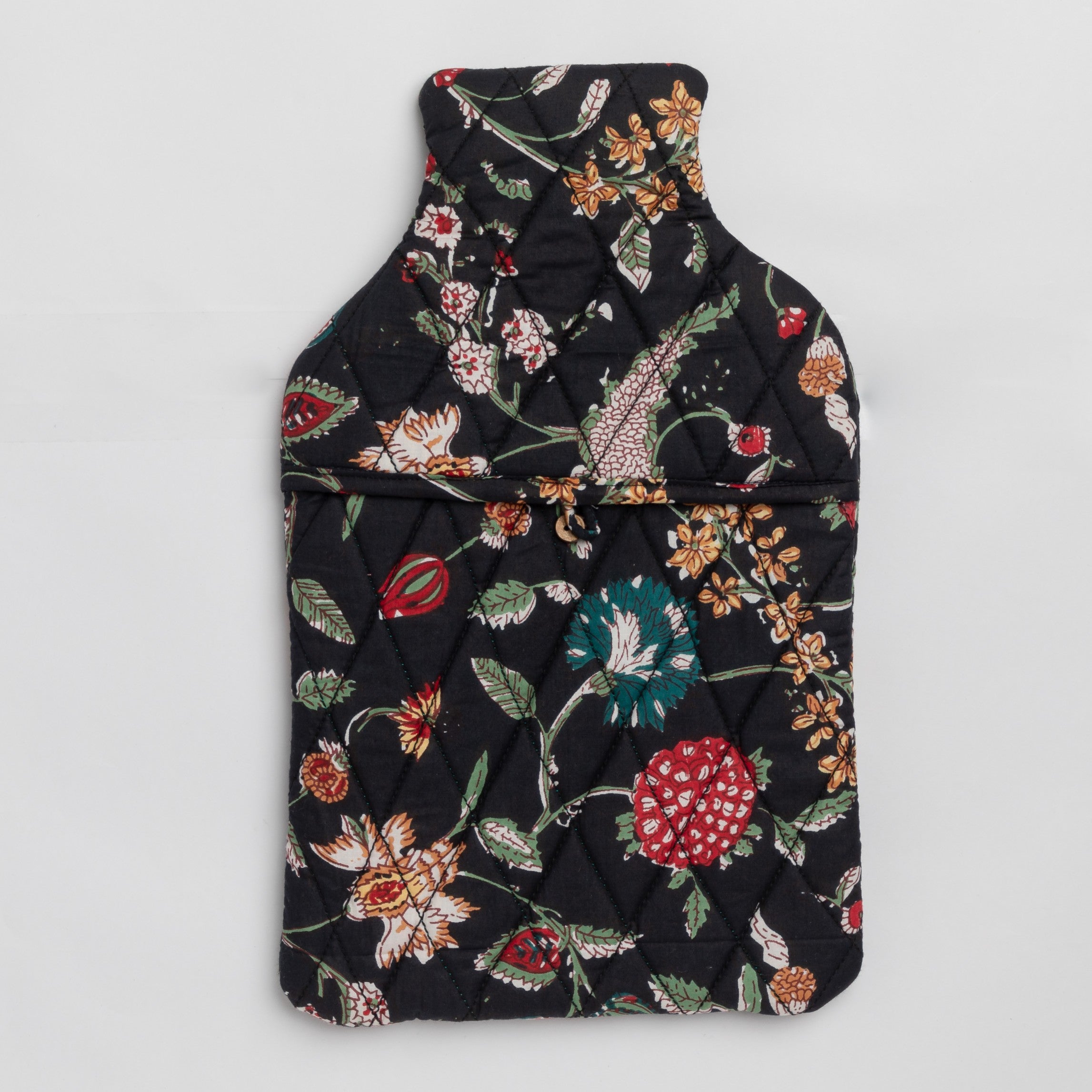 Black Floral Paradise Hot Water Bag Cover – House of Ekam