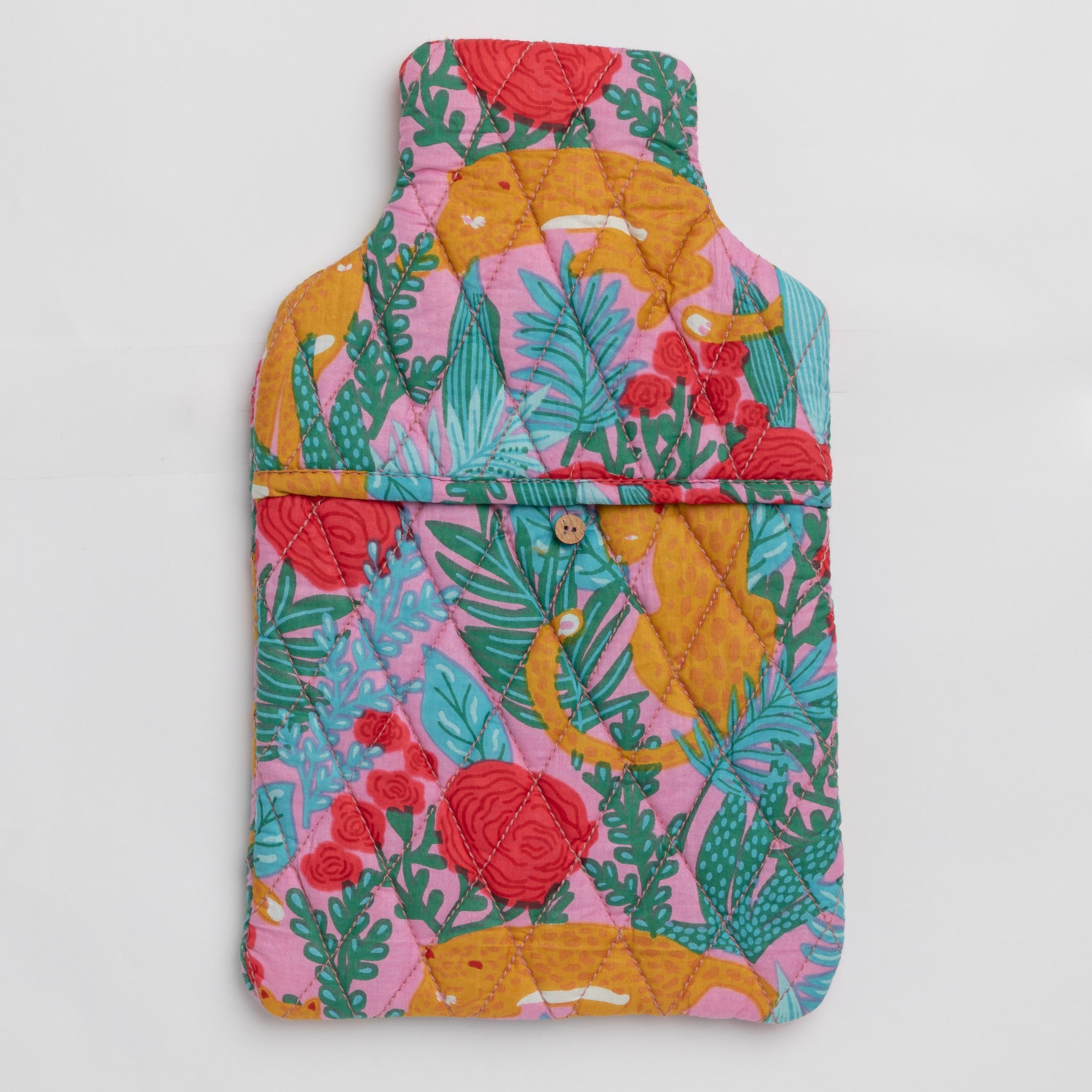 Multicolor Tropical Floral Paradise Hot Water Bag Cover – House of Ekam