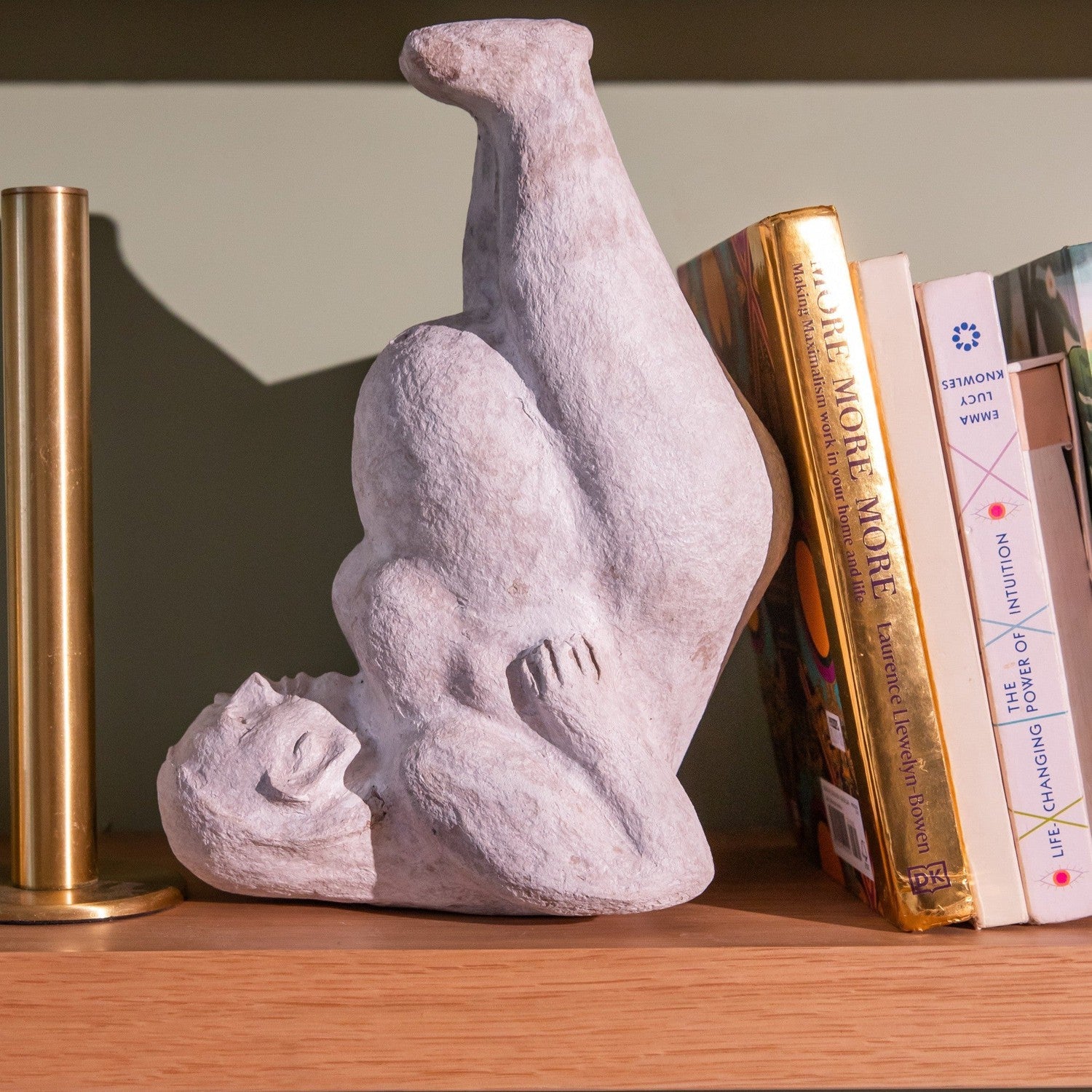 Off White Textured Paper Mache Showpiece - Home Decoration - Table ...