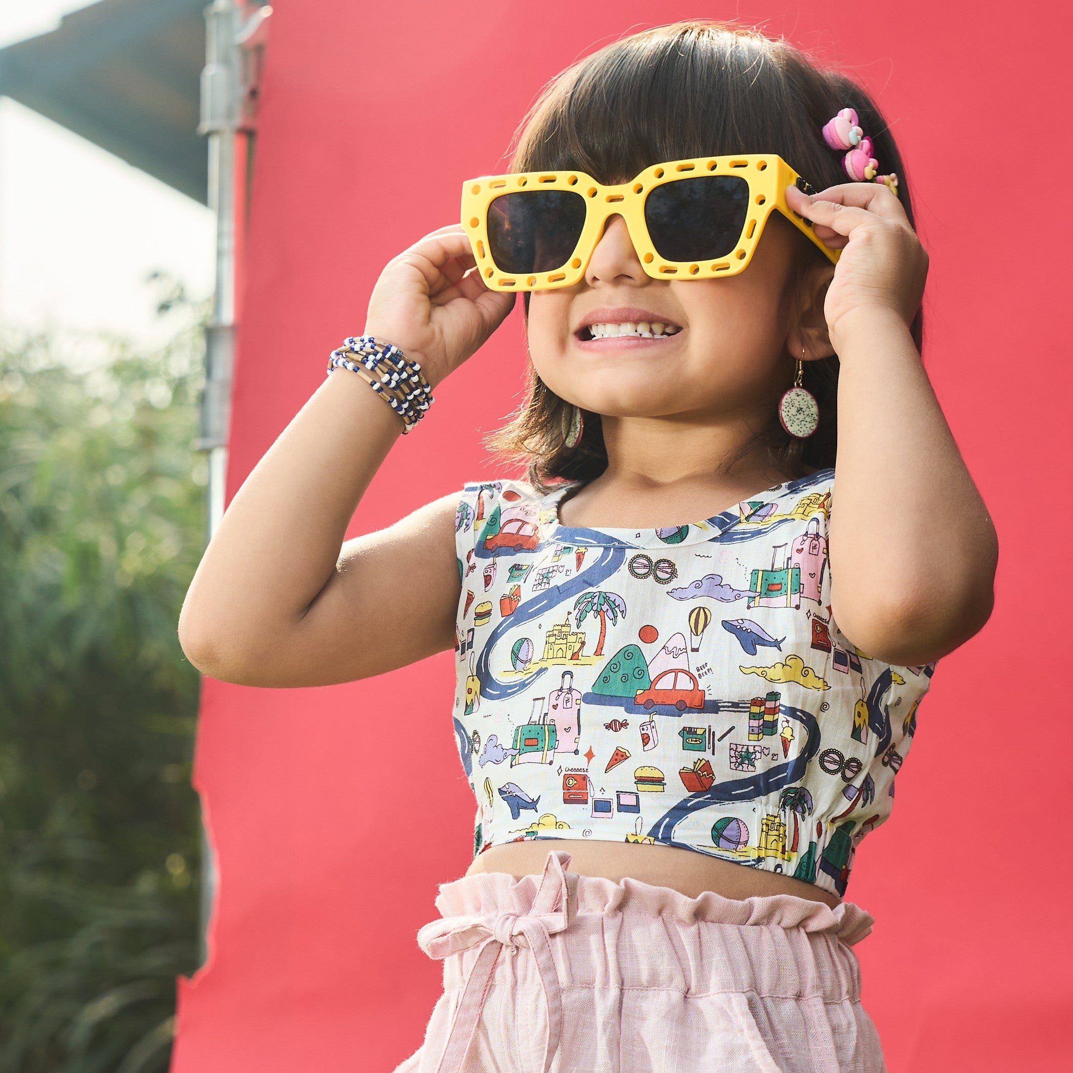Travel Inspired Girls Top | Designer Cotton Clothes for Girls – House ...
