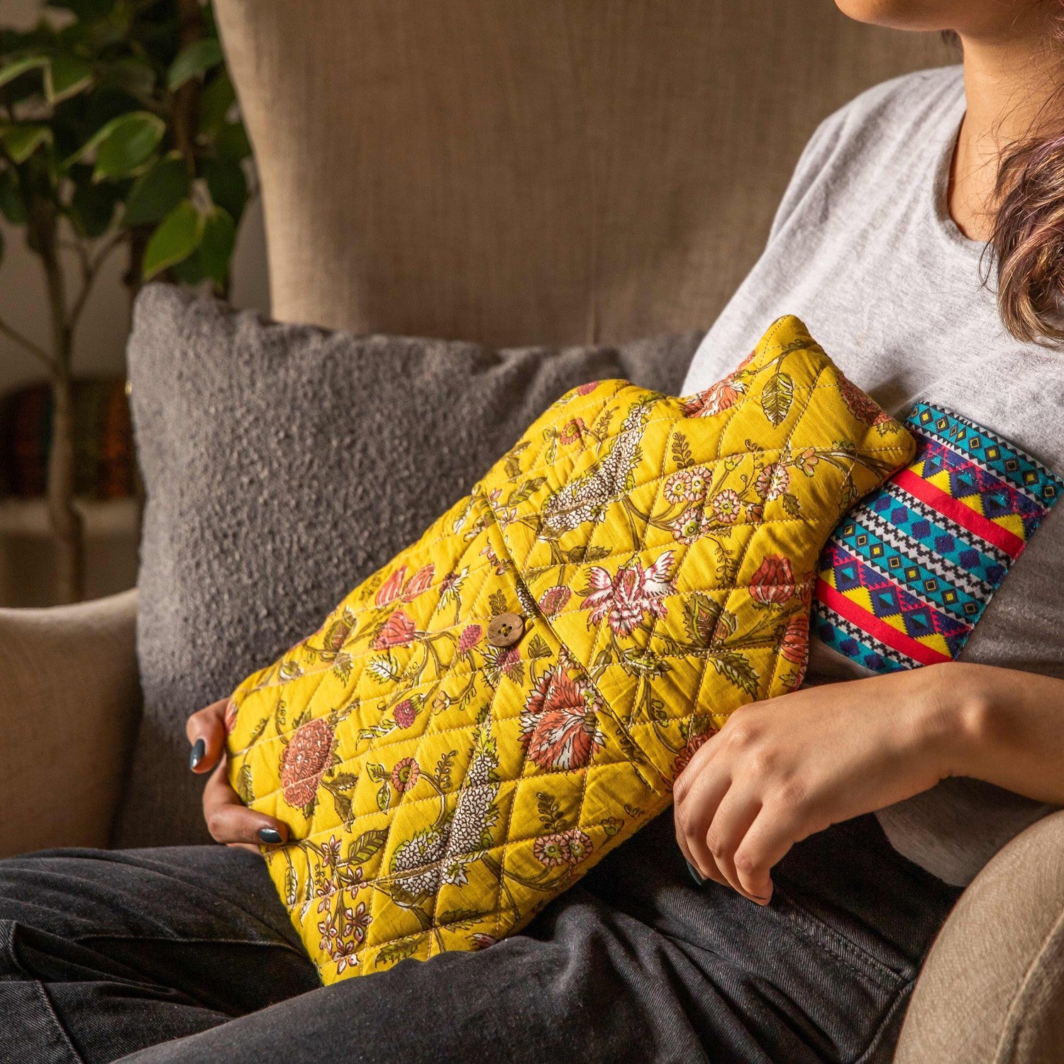 Yellow Spring Hot Water Bag Cover – House of Ekam