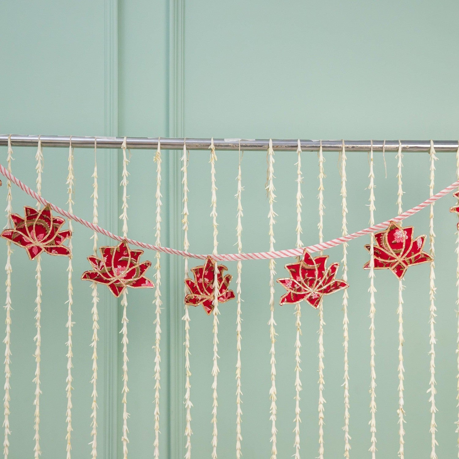 Zero Waste Pink Lotus Toran for Diwali – House of Ekam